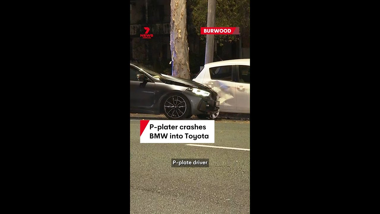 Alleged drunk P-plater crashes BMW into parked Toyota at Burwood in ...